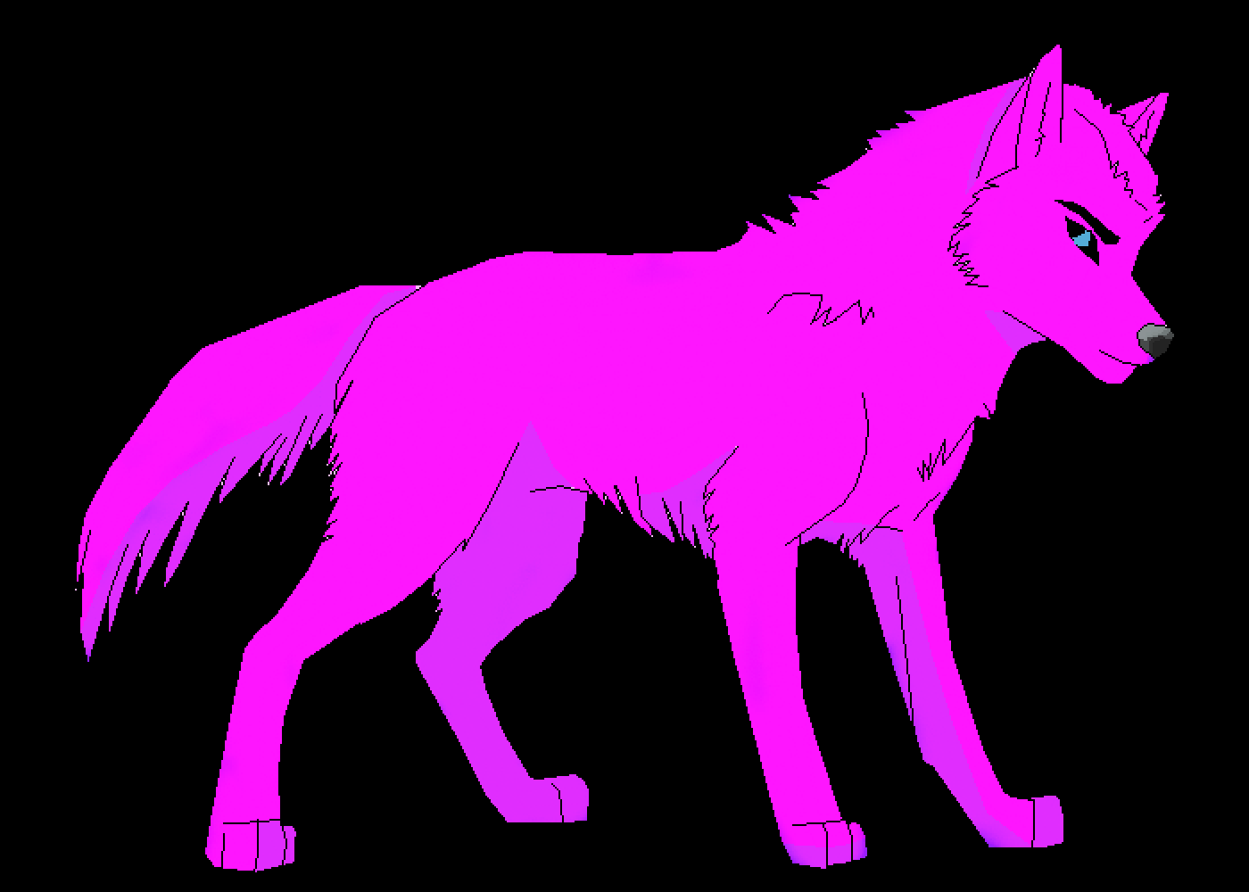 Pixilart - Glitch Wolf by Fun-bunnies