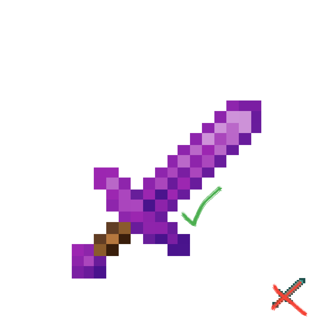Pixilart - Custom mc sword by v4nilla90