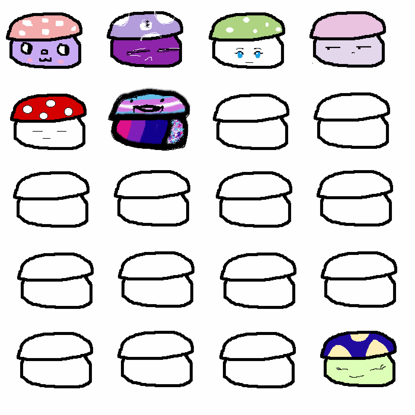 Pixilart - Create your own mushroom! LETS DO IT by Bunnytun