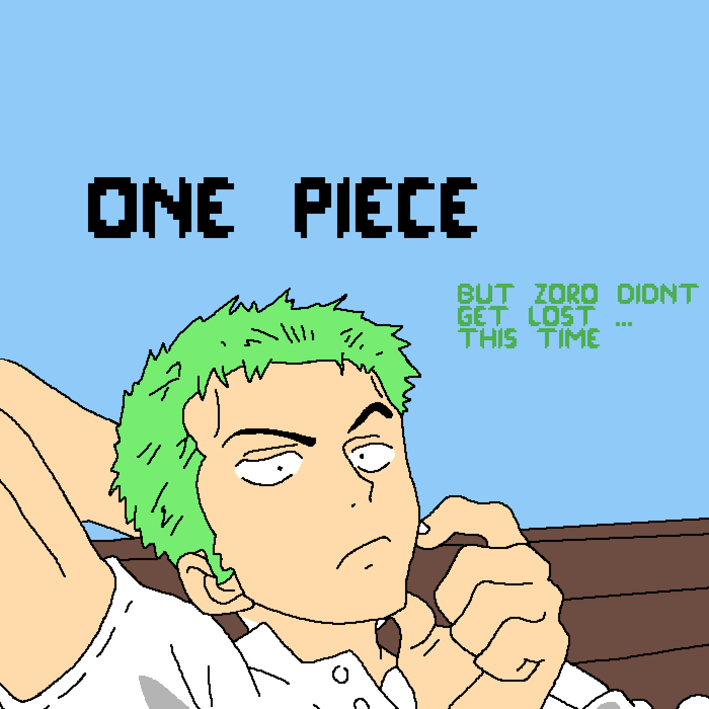 Pixilart - Pre-Time Skip Zoro Base by Honeybee4221