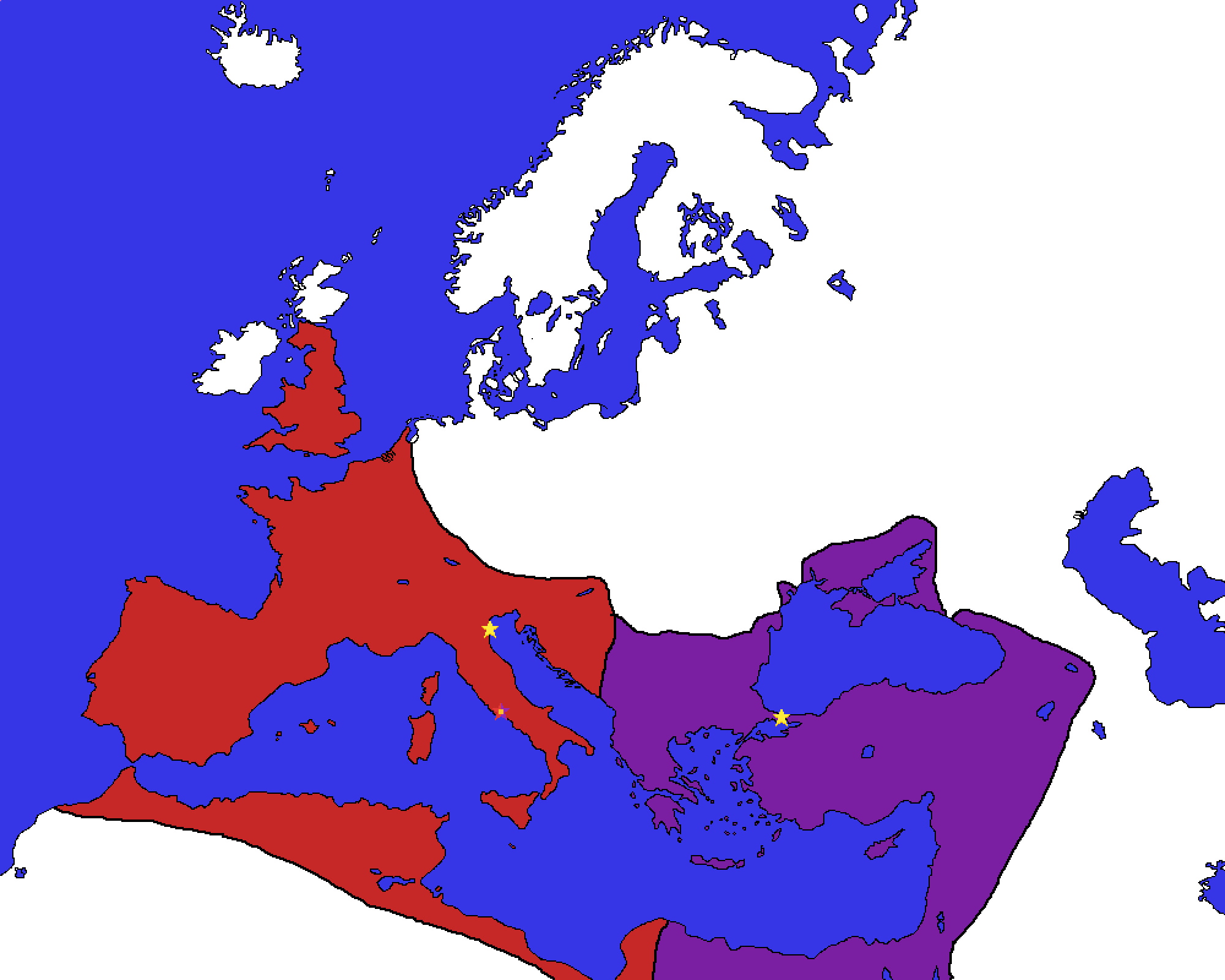 Pixilart - The 2 Romes... by Pyrobyte