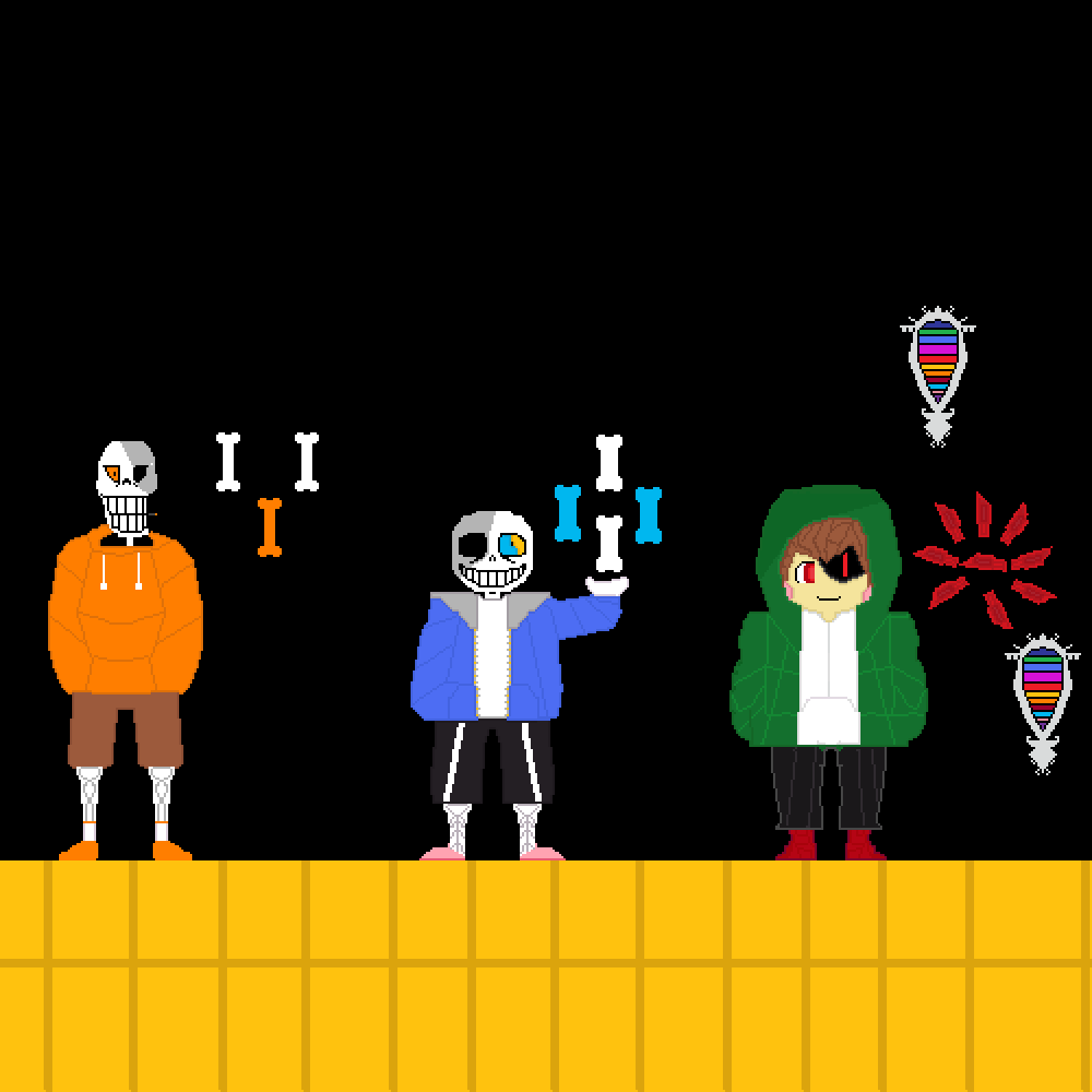 Pixilart - Bad Time Trio V3 by BadSpriteMaker