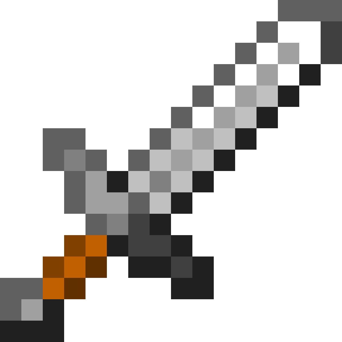 Pixilart - Minecraft Iron Sword by Mitasulfur