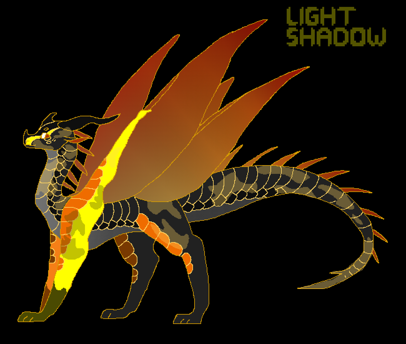 Pixilart - light shadow by WINGS-OF-FIRE70