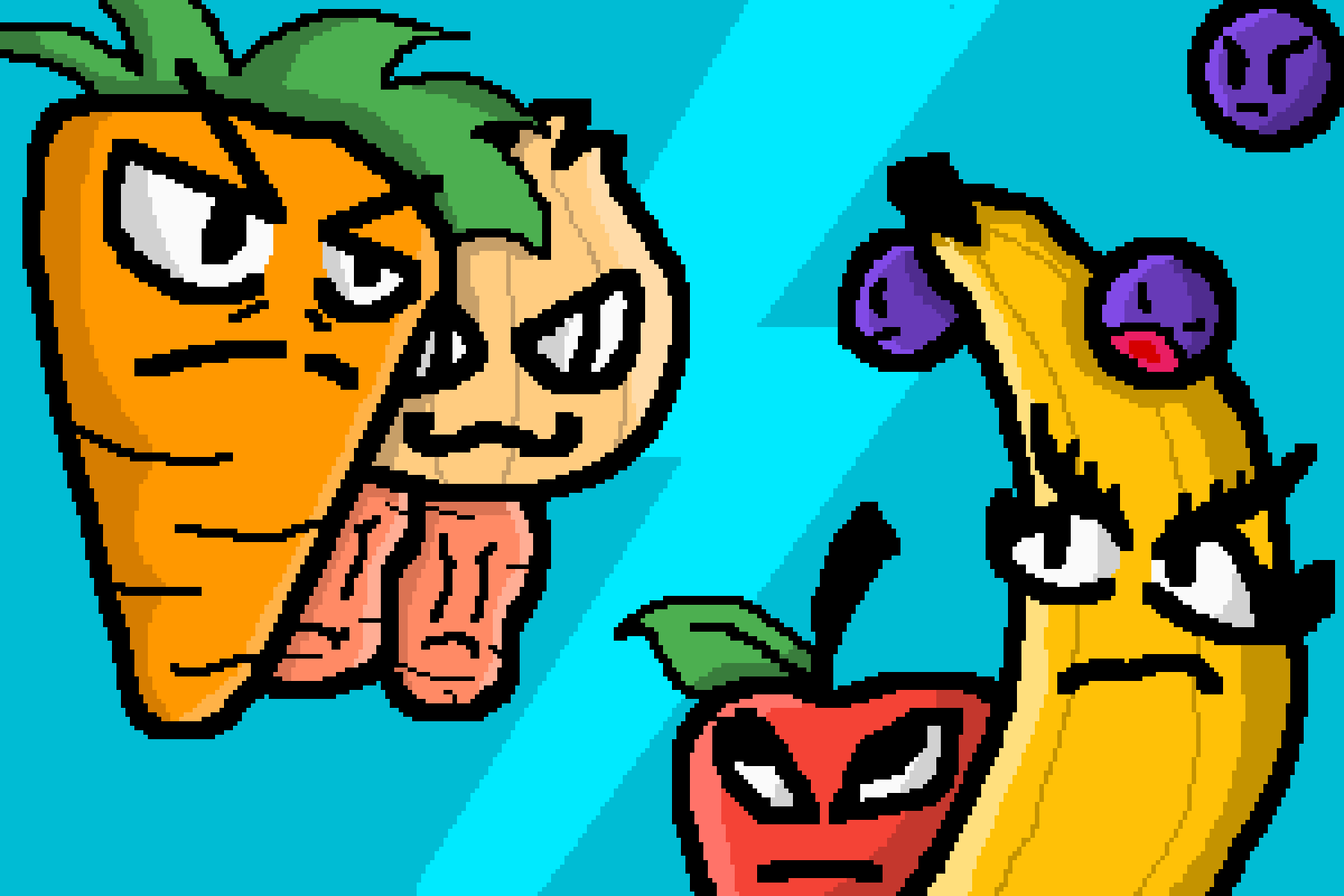 Pixilart - Fruits VS Vegetables by KinG6465