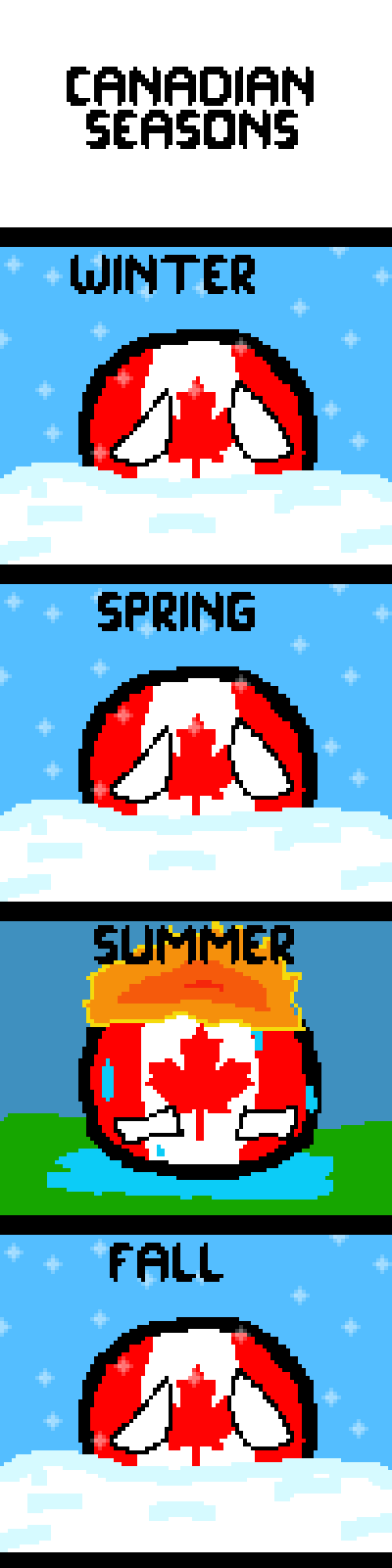 Pixilart - Canadian Seasons by OPlgnds999