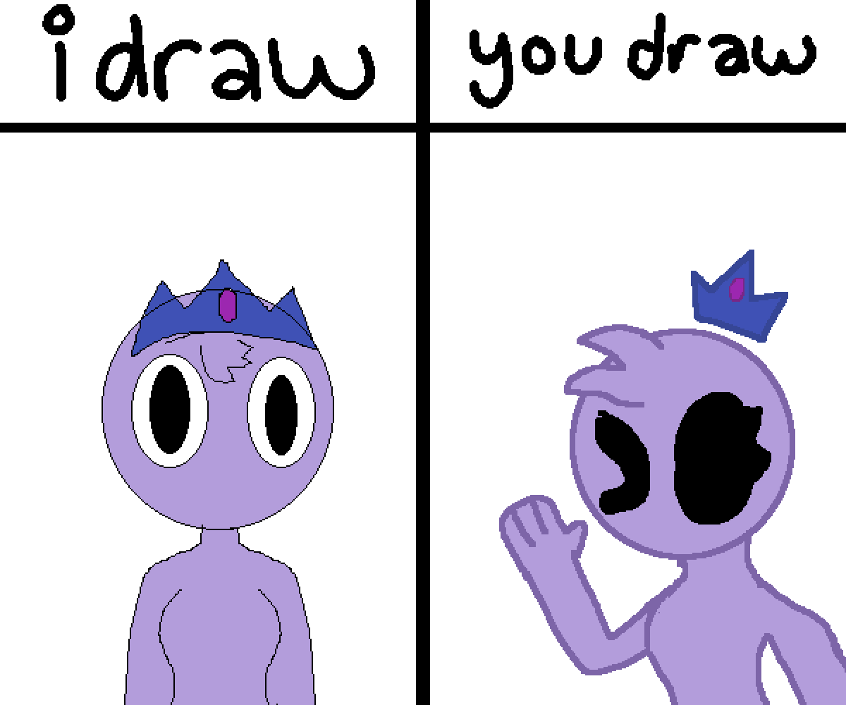 Pixilart - I Draw, You Draw Base by Experiment022