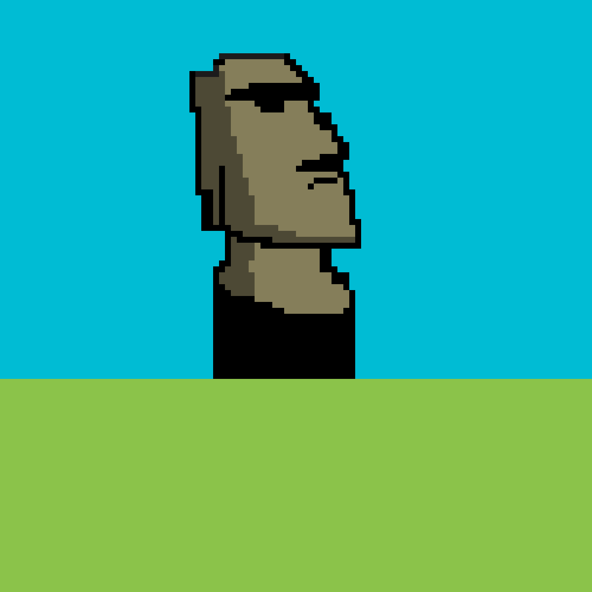 Pixilart - moai by rebekhaleigh