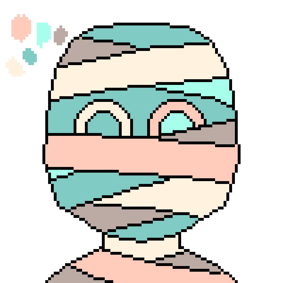 Pixilart - Mummy (using colours from the colour generator) by MasterHyde