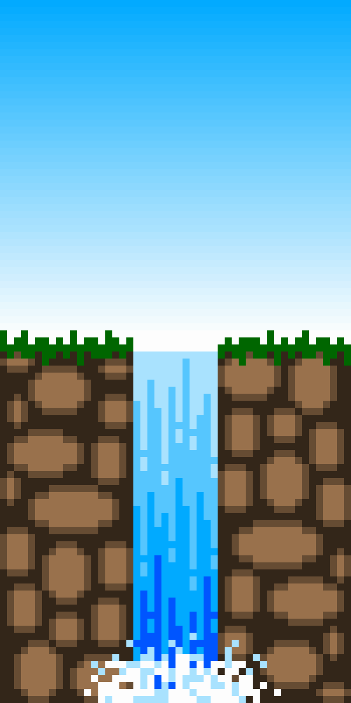 Pixilart - waterfall GIF by TheBlowerXArt