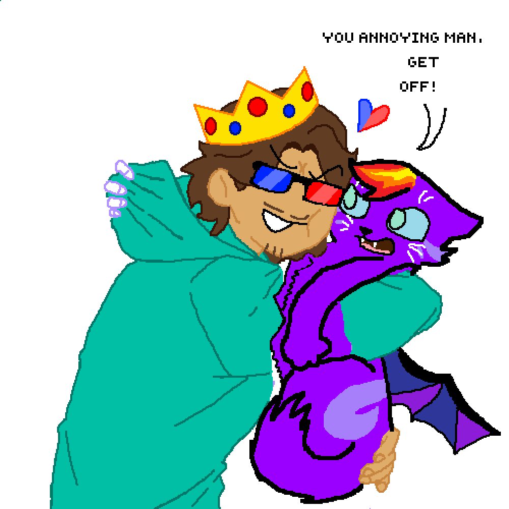 Pixilart - eyyy, get offa me! by FuzzyBean106