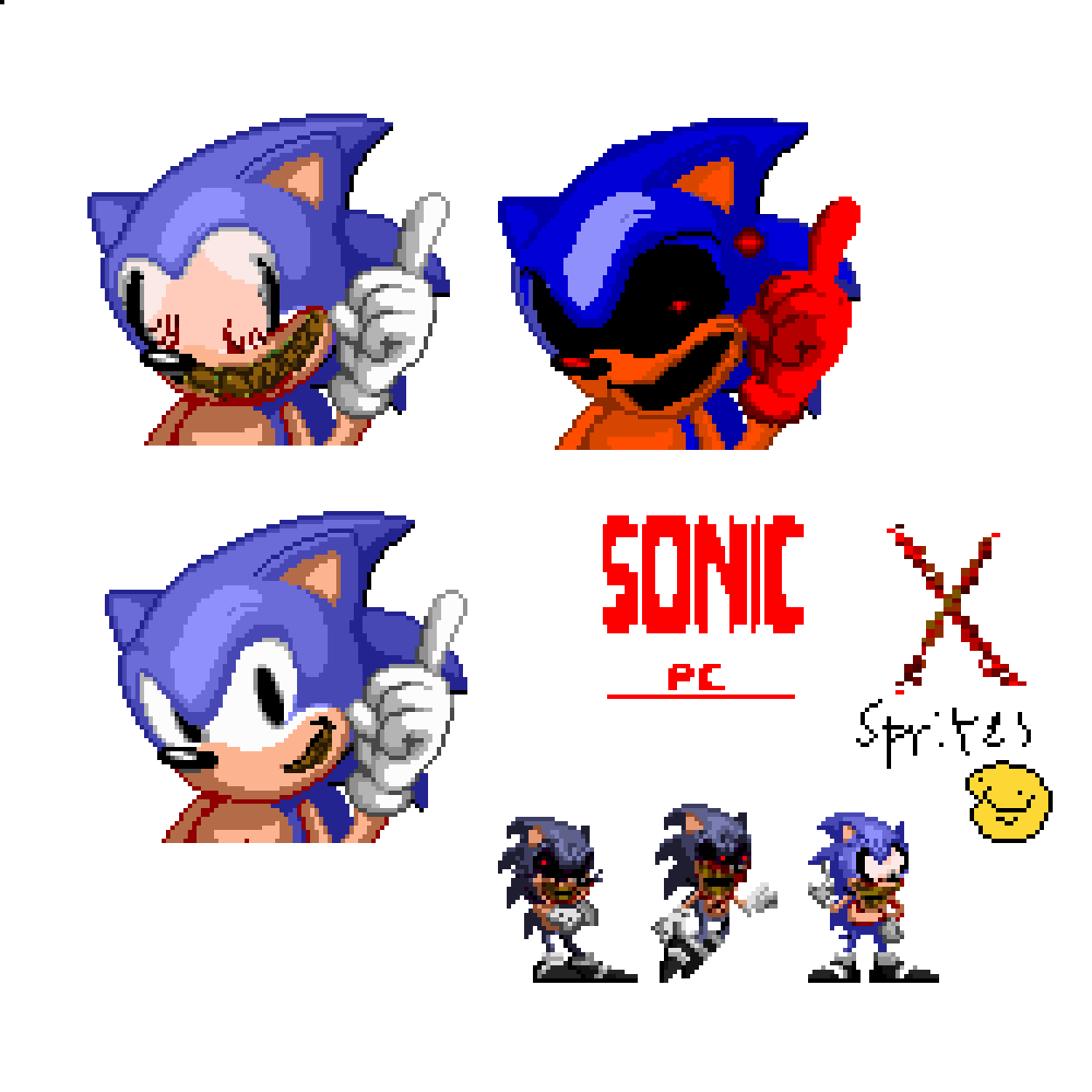 Pixilart - Fanmade pc port sprites! by Sonicdotsweepsi