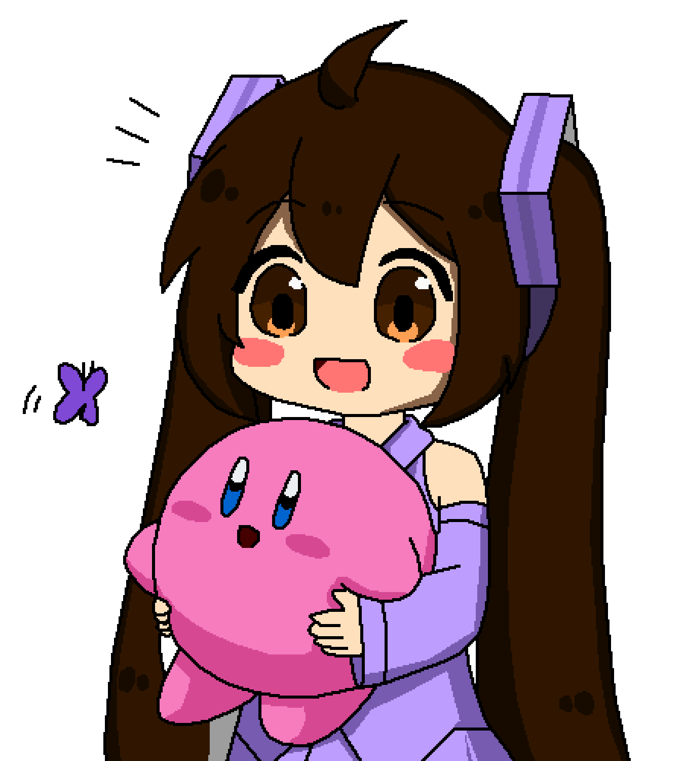 Pixilart - Me and Kirby base by Sleezyswife