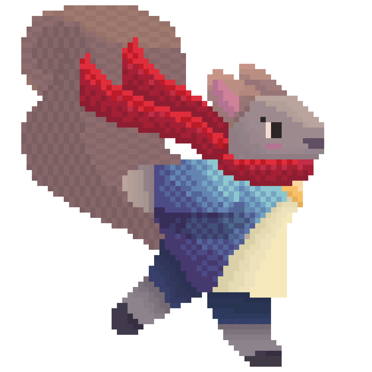 Pixilart - Squirrel :) (walking cycle) by Swerve-Kinnie