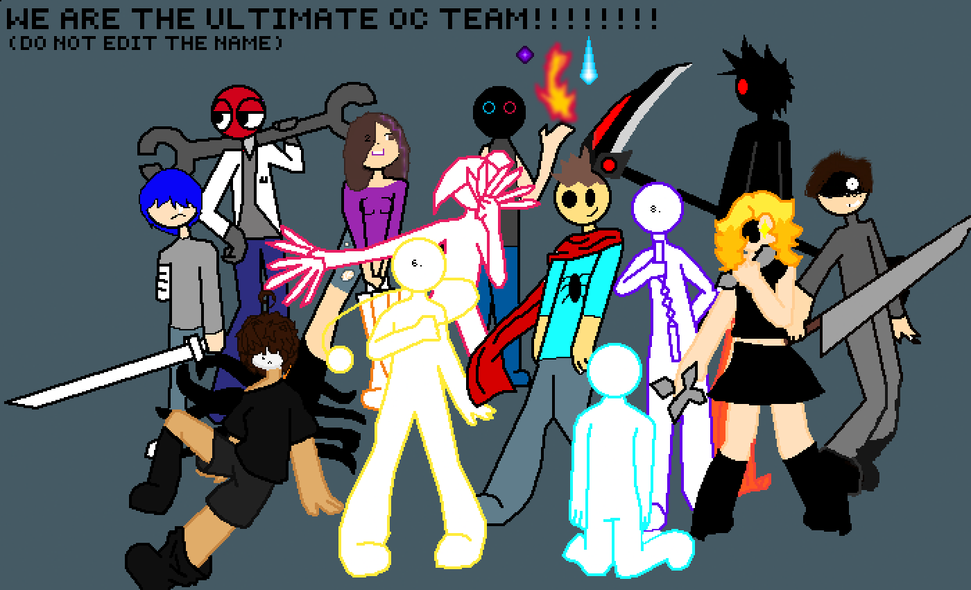 Pixilart - oc team by masked-crusader