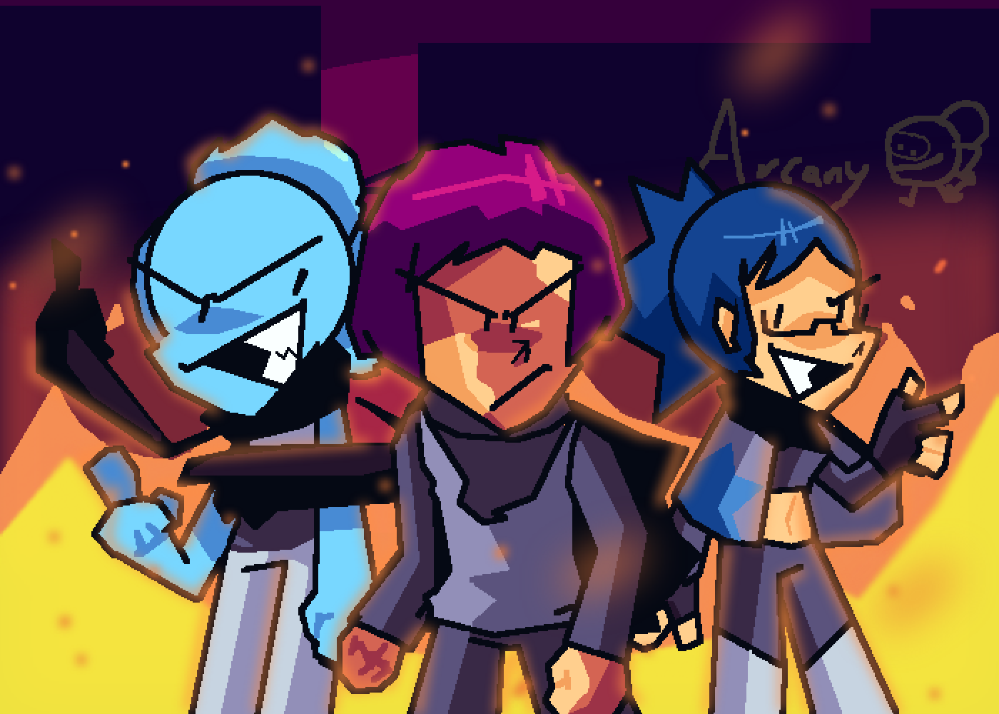 Pixilart - Terror Trio by Arcany