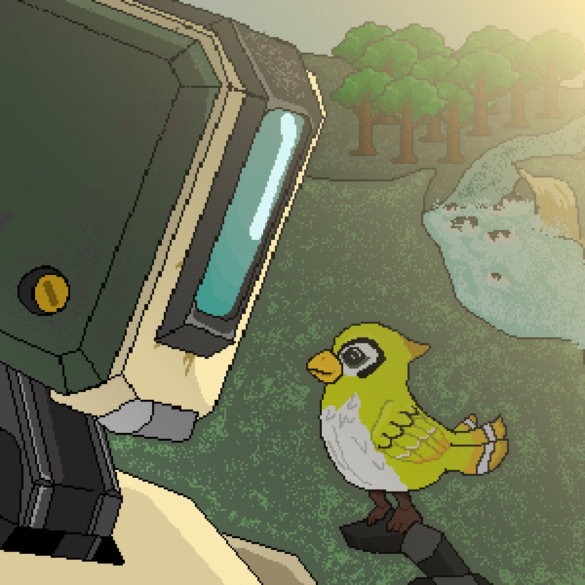 Pixilart - Bastion and Ganymede by Thetopcat