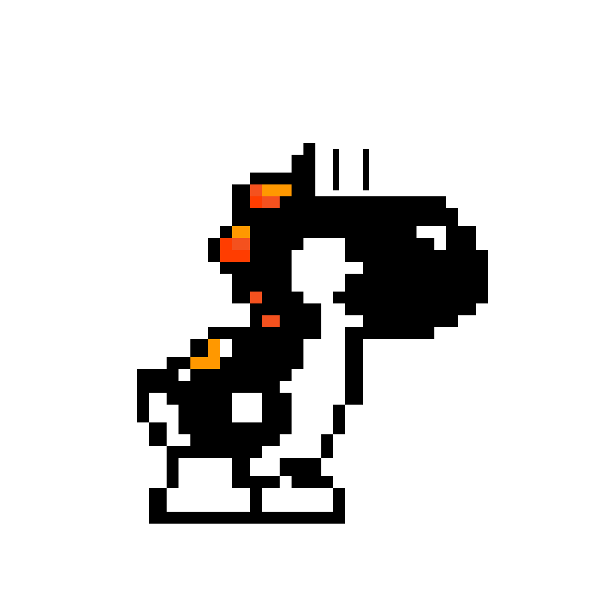Pixilart - black yoshi by metal-pineapple