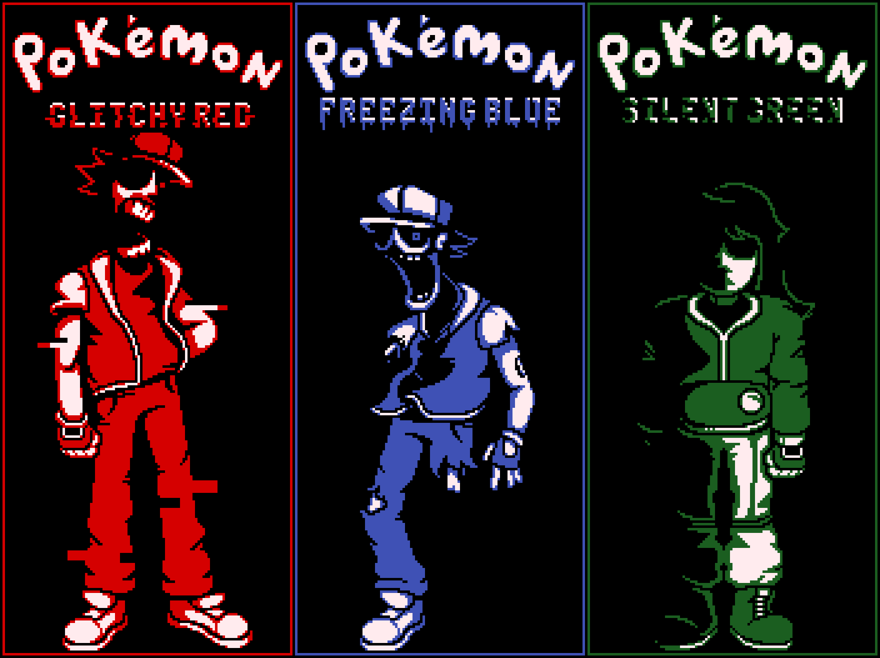Pixilart - Pokemon: Red, Blue, and Green by Stalvoski