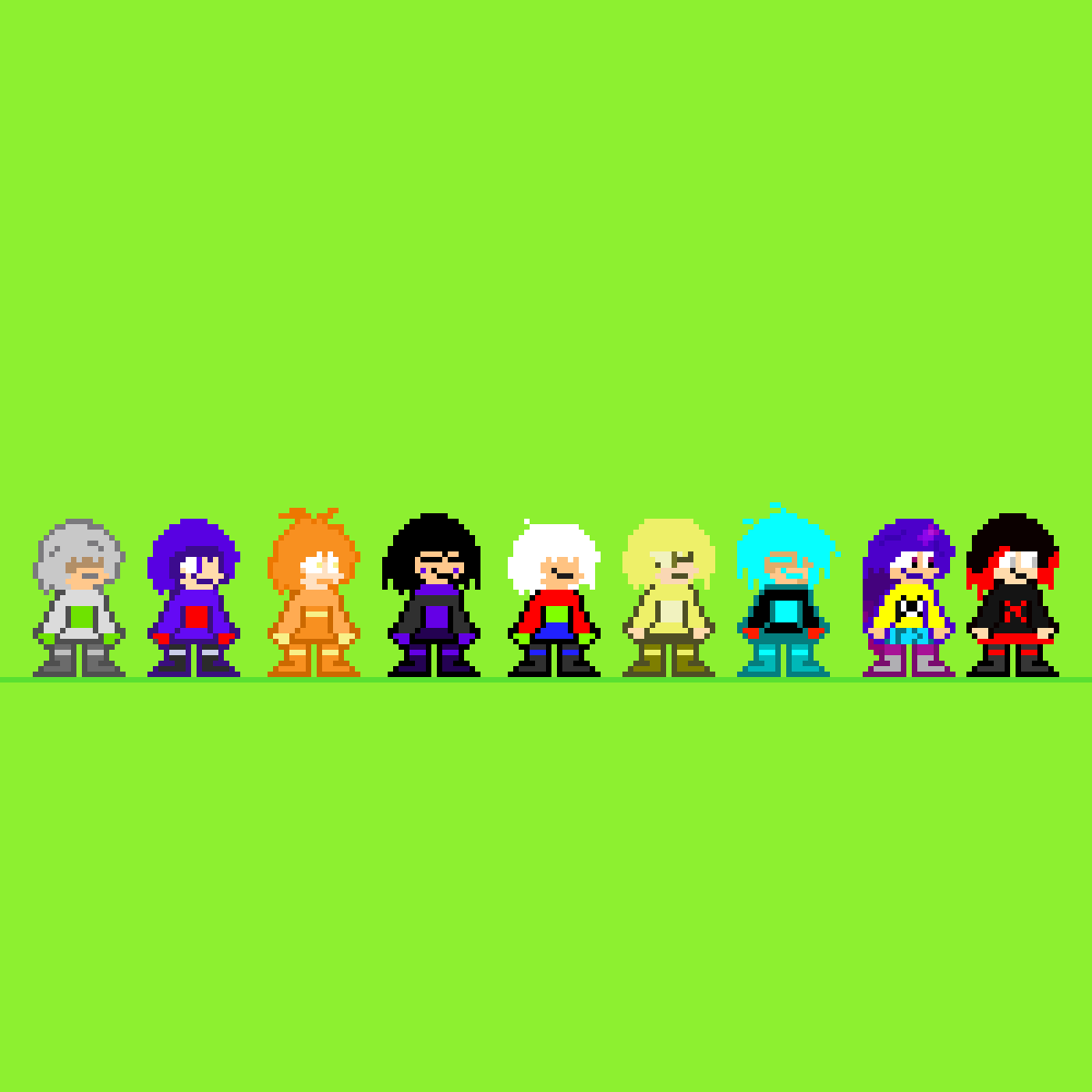 Pixilart - Grey, Azule, Casey, Ven, Prism, Pyre Cyan, Miko, Ruby by ...