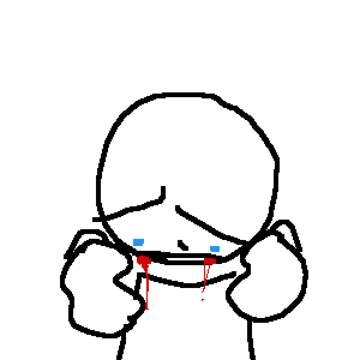 Pixilart - bleeding by B-E-E-P