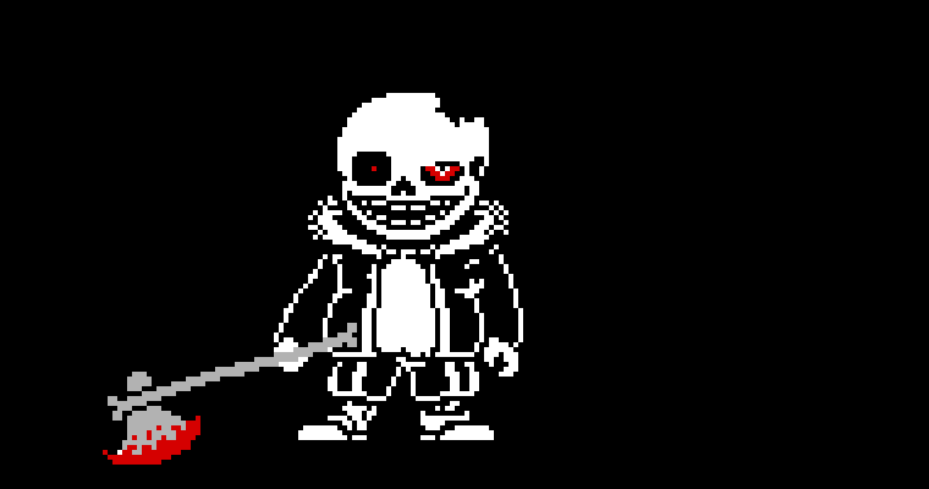 Pixilart - Horror sans phase 2 V2 by sans465