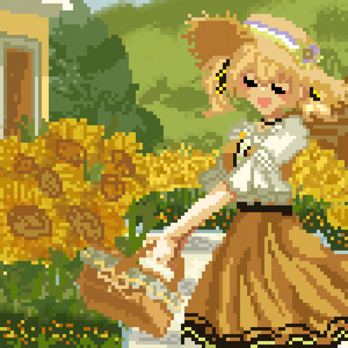 Pixilart - Kohane Sunflower Redraw by Llemn0