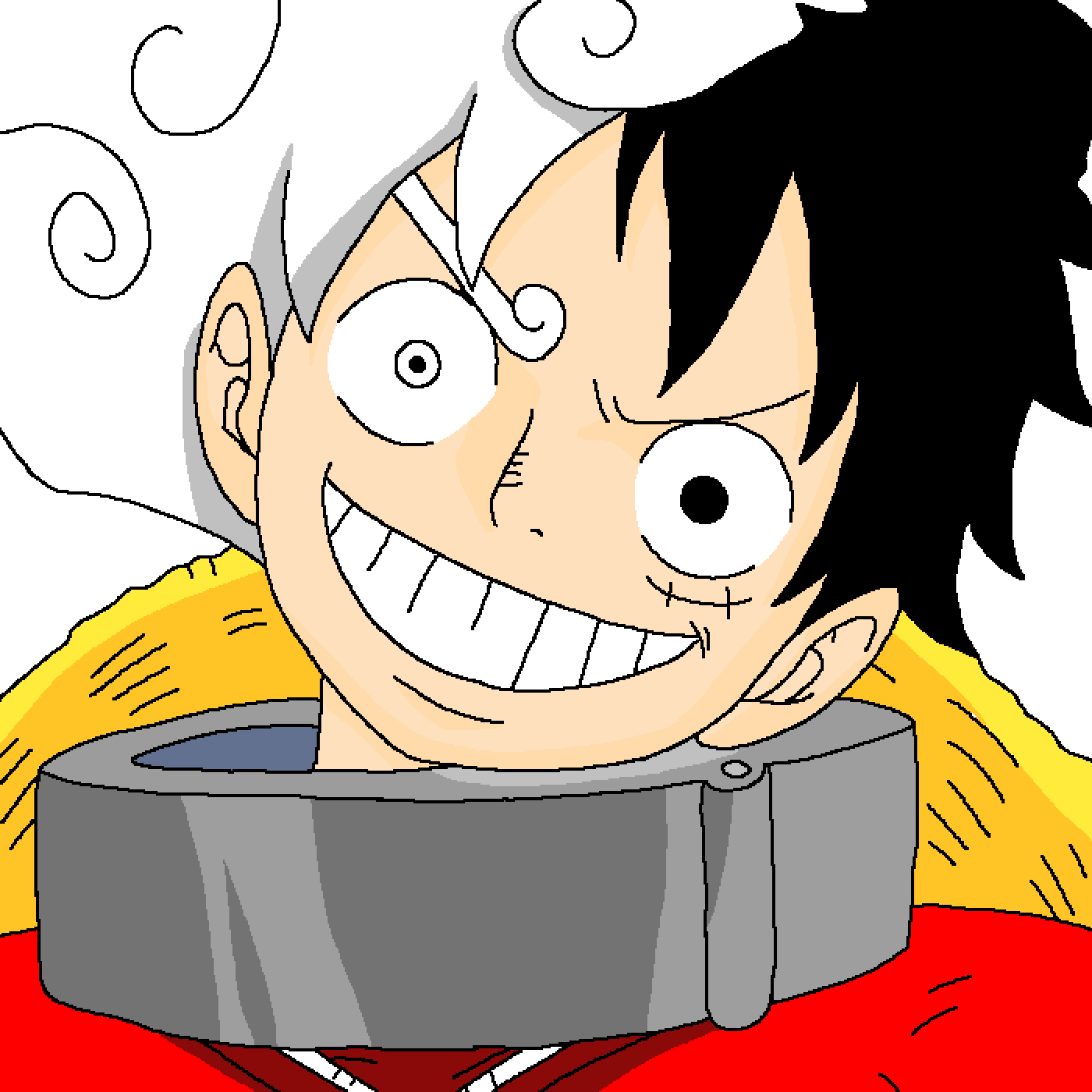 Pixilart - Luffy Base by highlandhawks