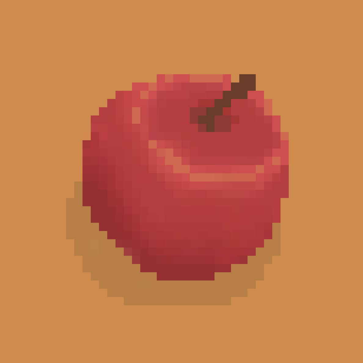 Pixilart - Apple (drew it on my phone) by CubeMan