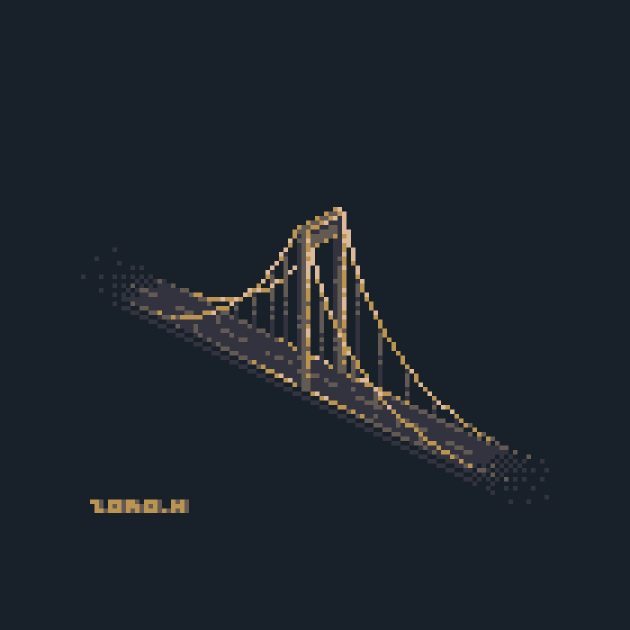 Pixilart - Golden Gate Bridge by ZoroHalyard