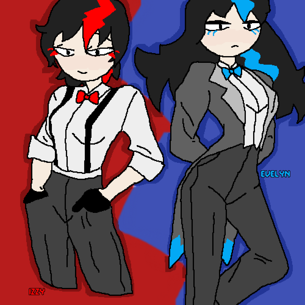 Pixilart Izzy And Evelyn Evil Twins By That 1 Artist