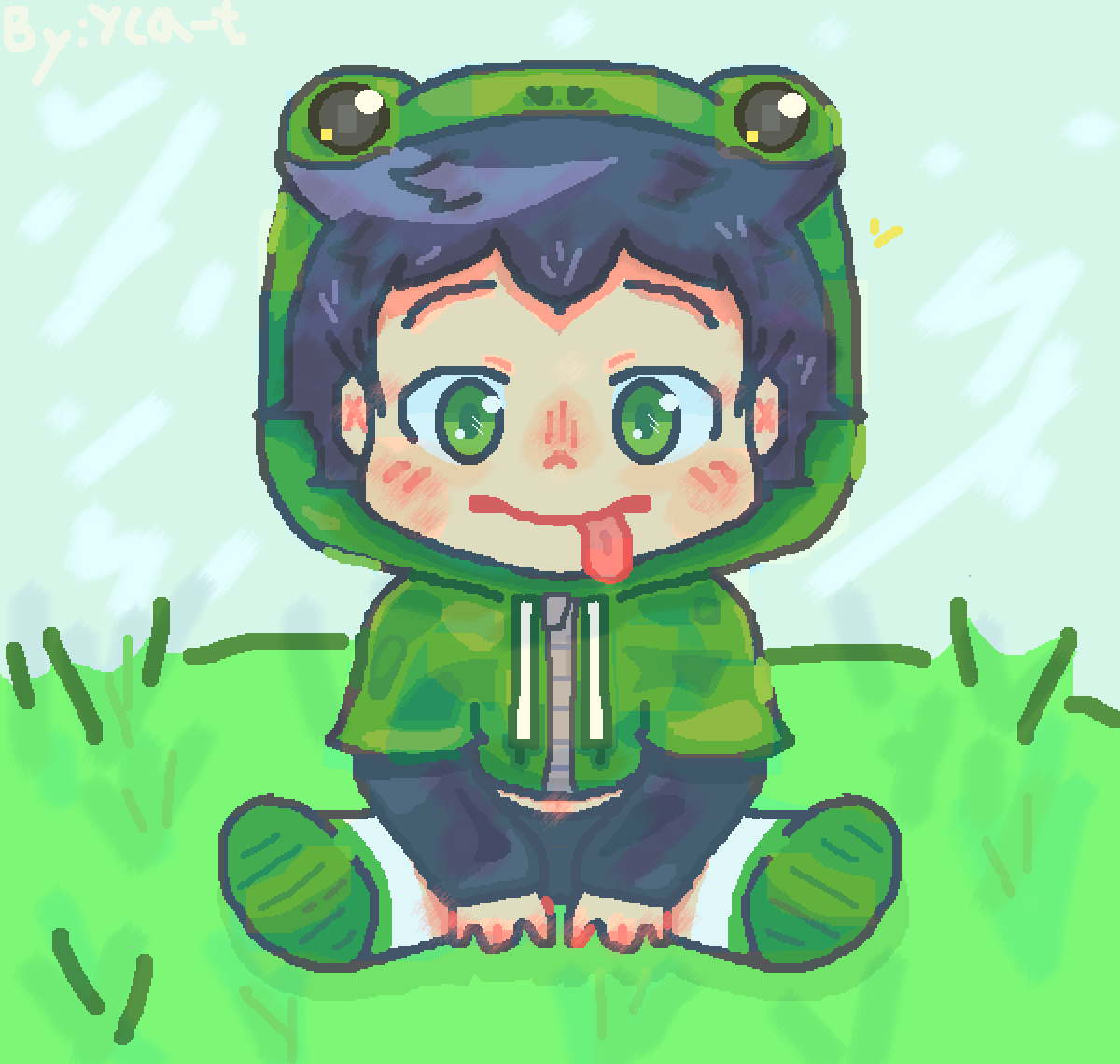 Pixilart - FrogBoy by Yca-t