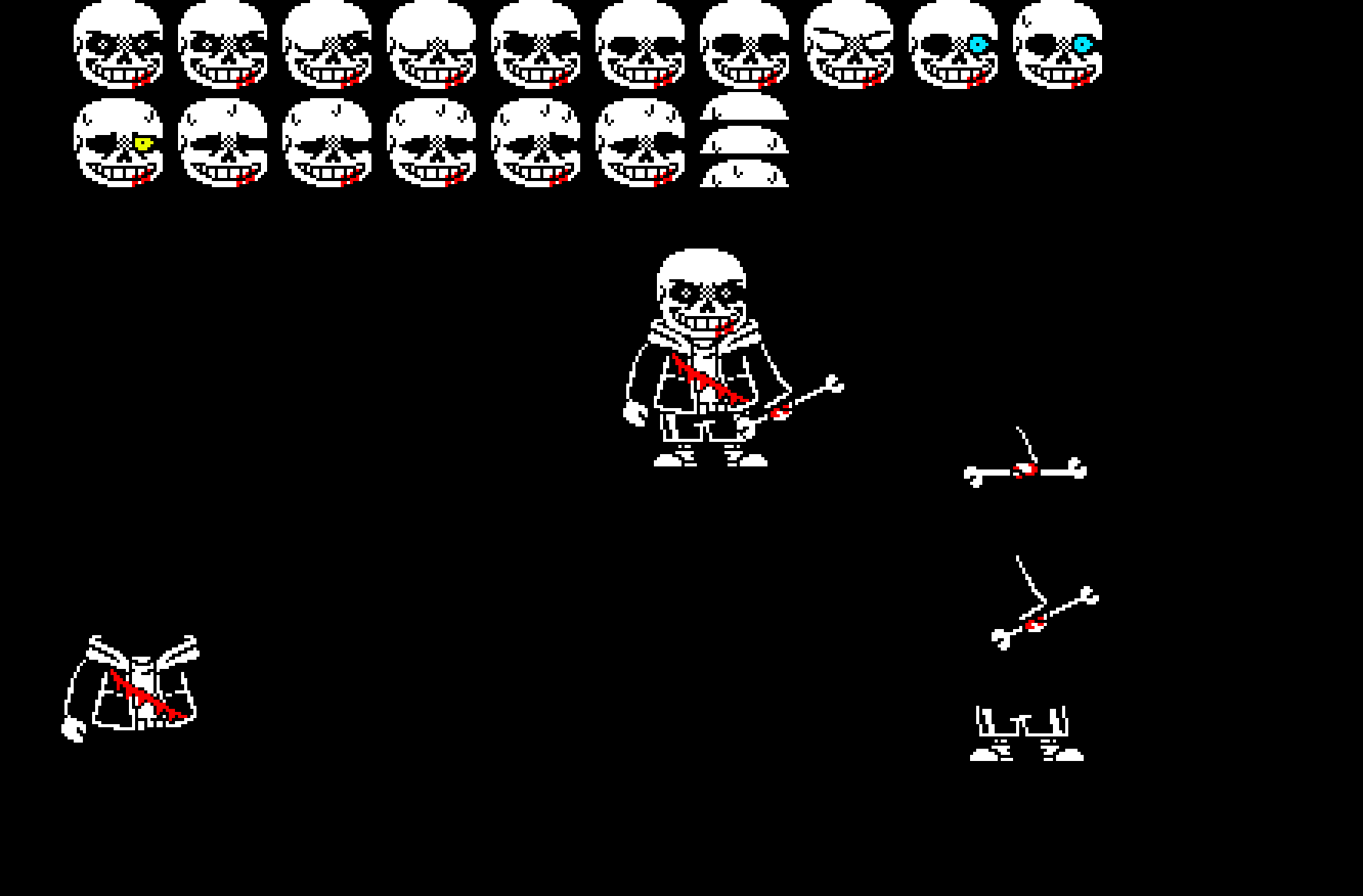 Pixilart - sprites last breath sans phase 2 by TEAM-USLG