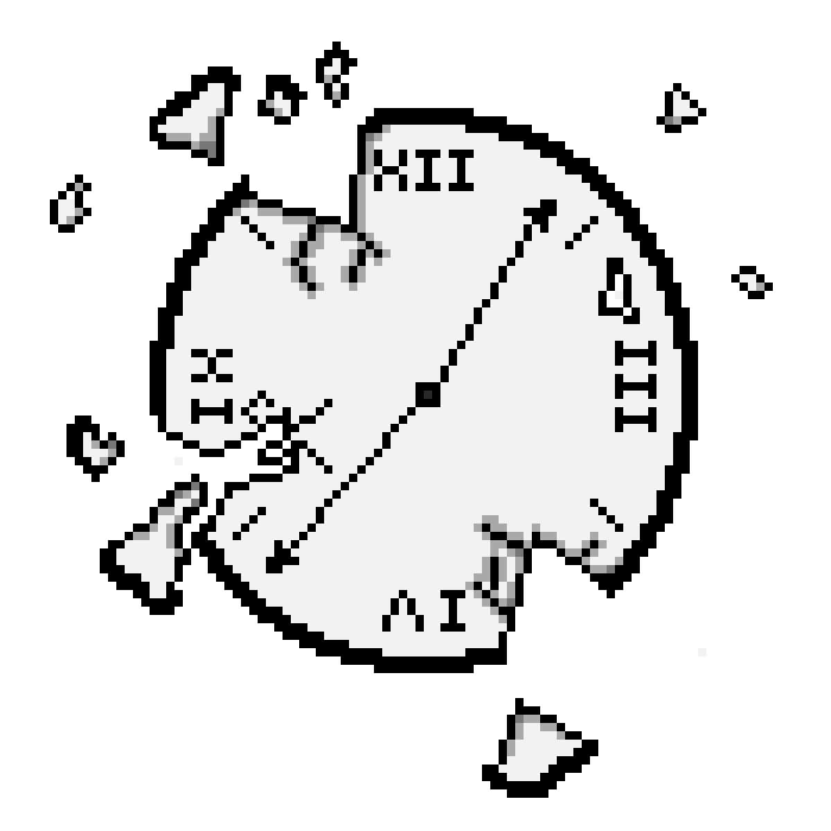 Pixilart - Time paradox clock( Undertale) by raven-siv