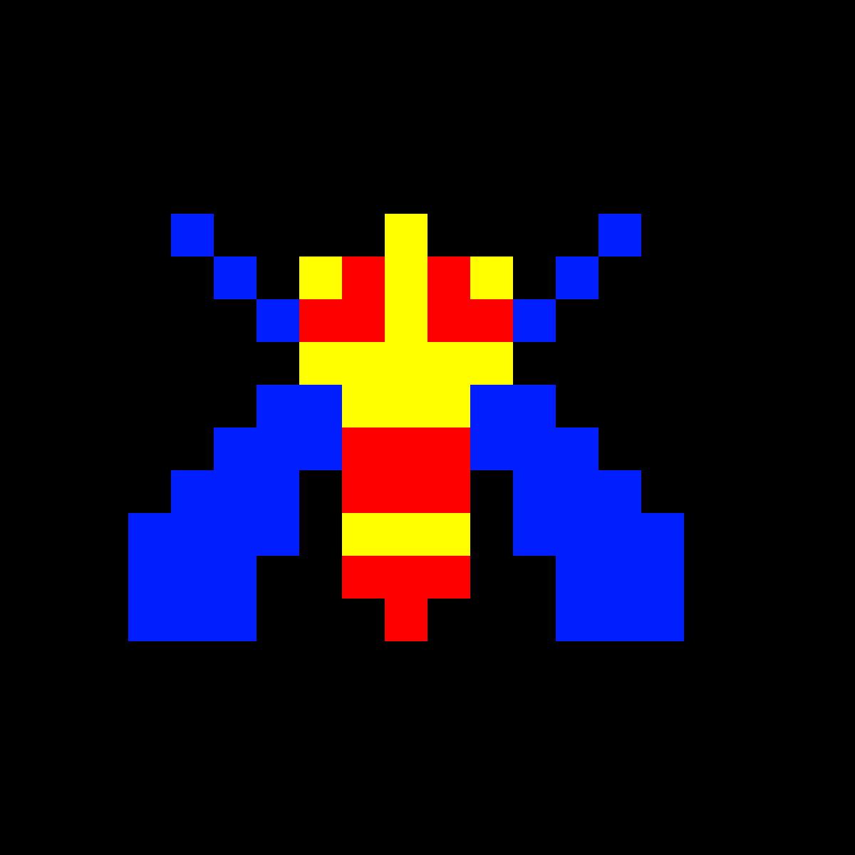 Pixilart - Galaga Boss GIF by LandoDJ77