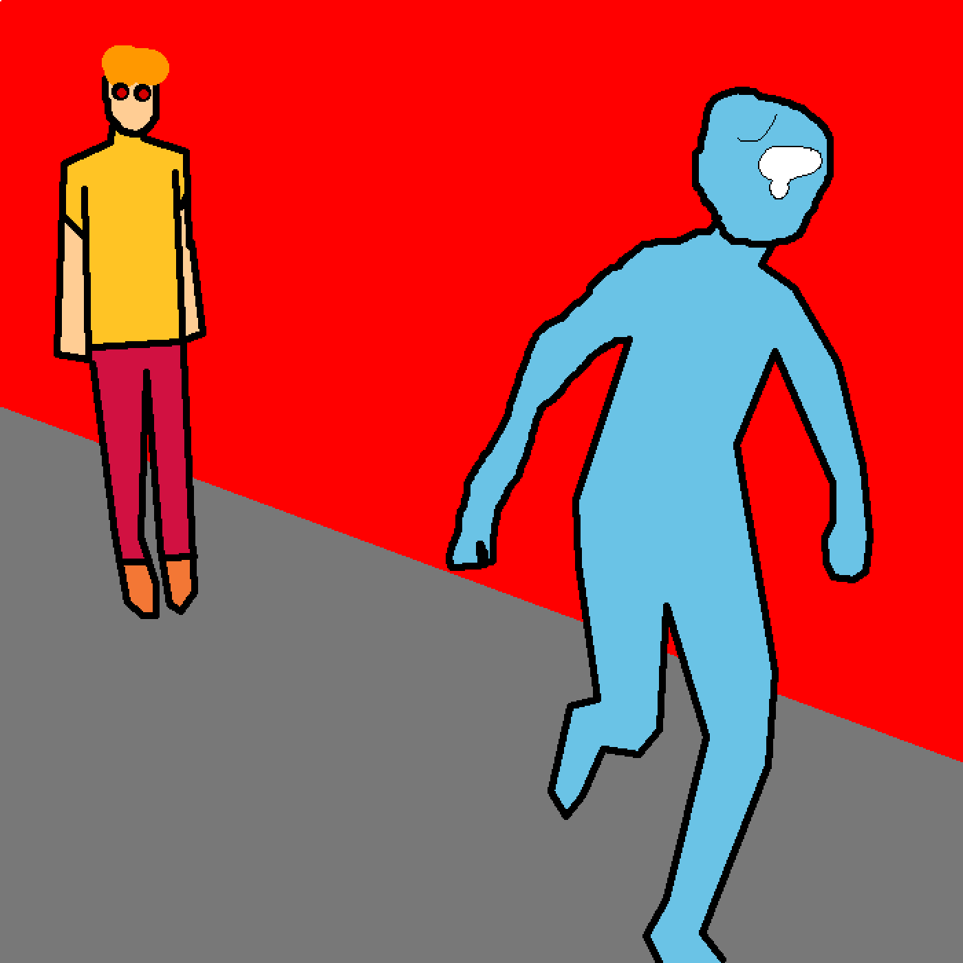 Pixilart - Run cyan run!!!! by MyCatApollo