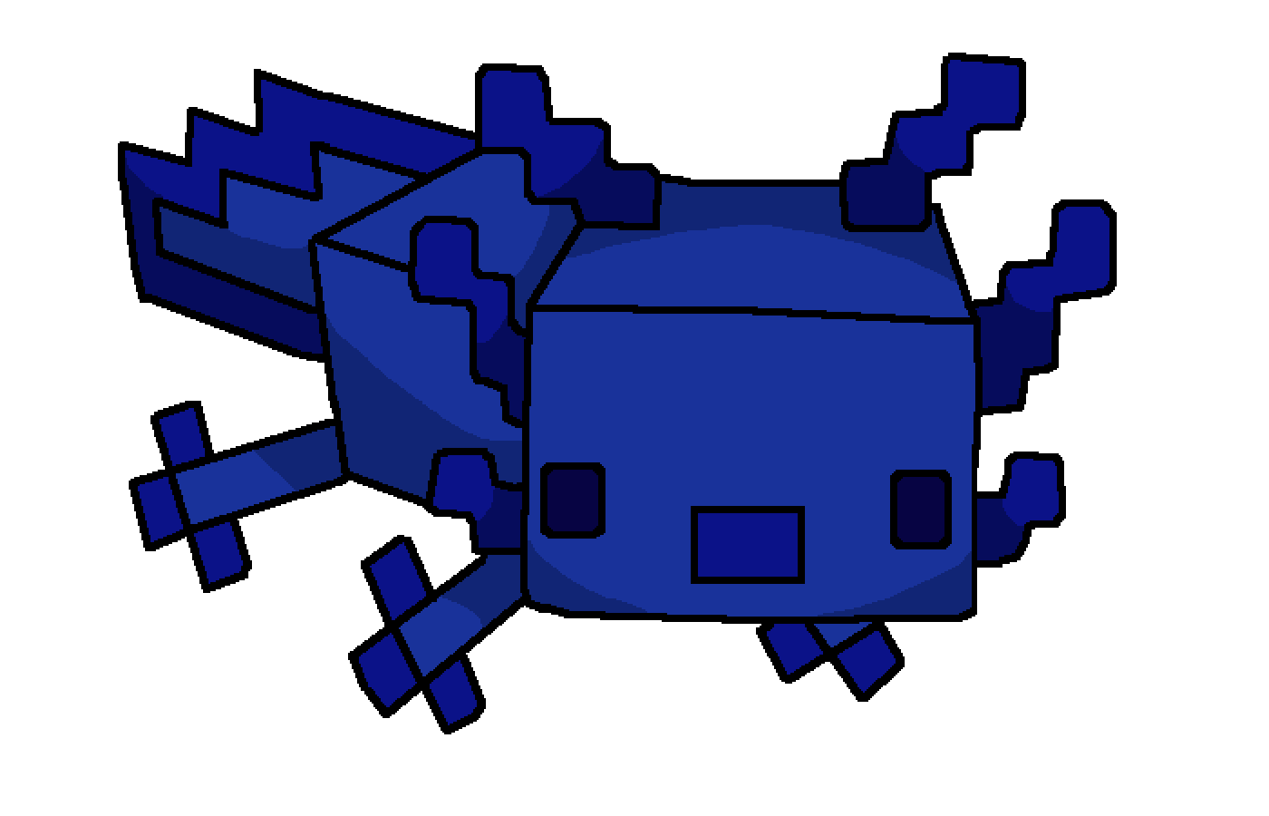 Pixilart - Minecraft axolotl by nightmare-ish