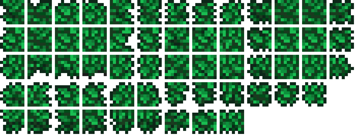 Pixilart - Terraria Tile ID #192 | Leaf Block by tSpritesheeter