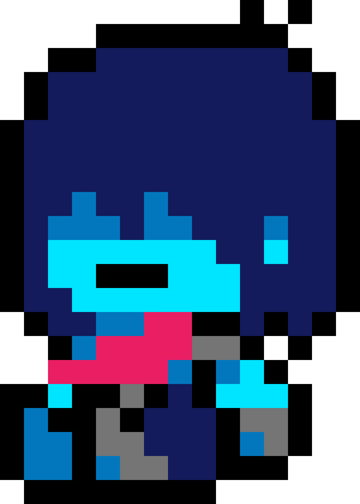 Pixilart - Kris (Dark World) Chibi by kirby-enjoyer
