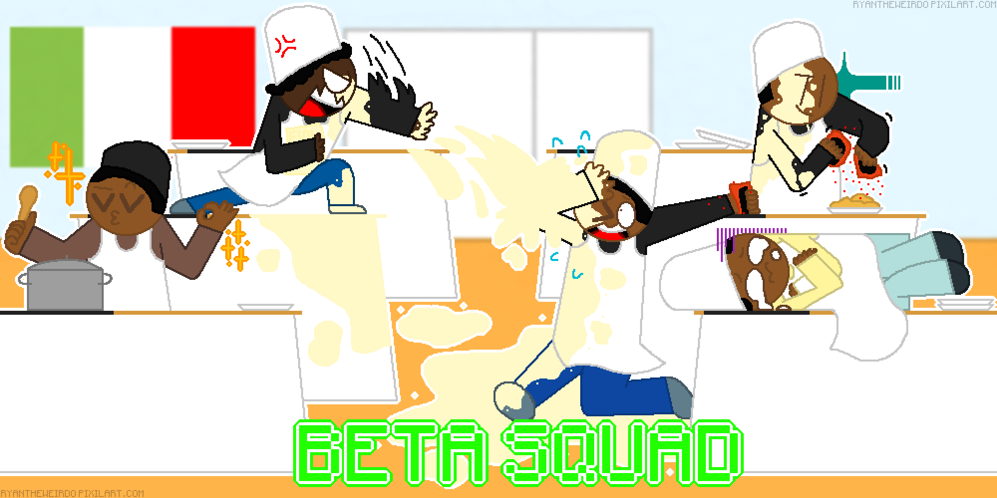 Pixilart - BETA SQUAD Cooking Challenge by RyanTheWeirdo