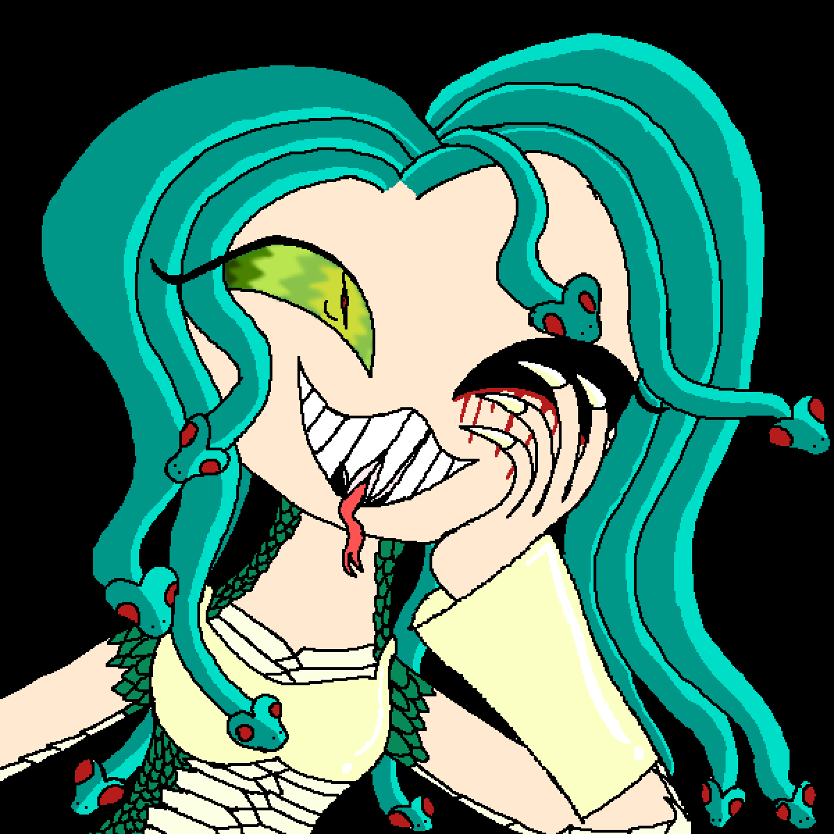 Pixilart - GORGON BASE! by Pokeypinemartn2