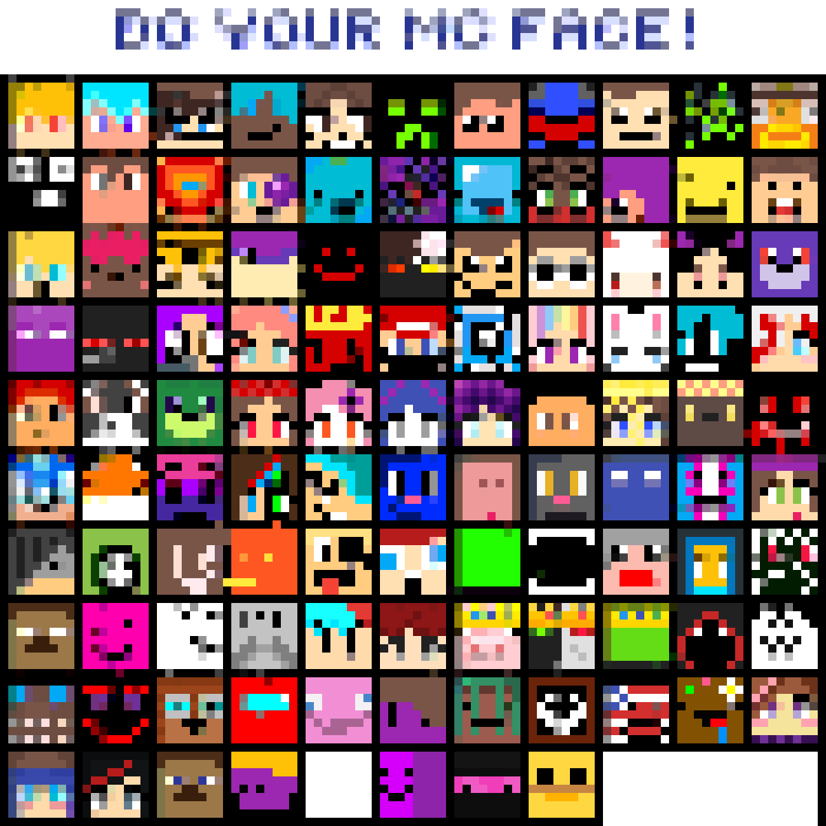 Pixilart - Add your MC Avatars face^^ by Cloudy-m0on