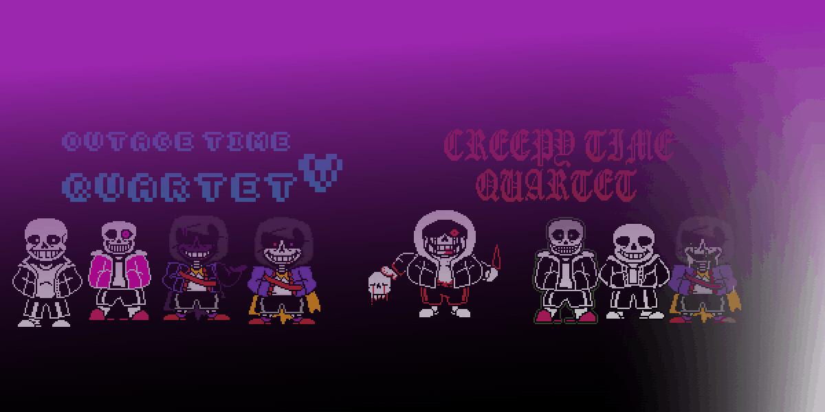 Pixilart - outage quartet vs. creepy quartet vs. sinful trio by pop1012