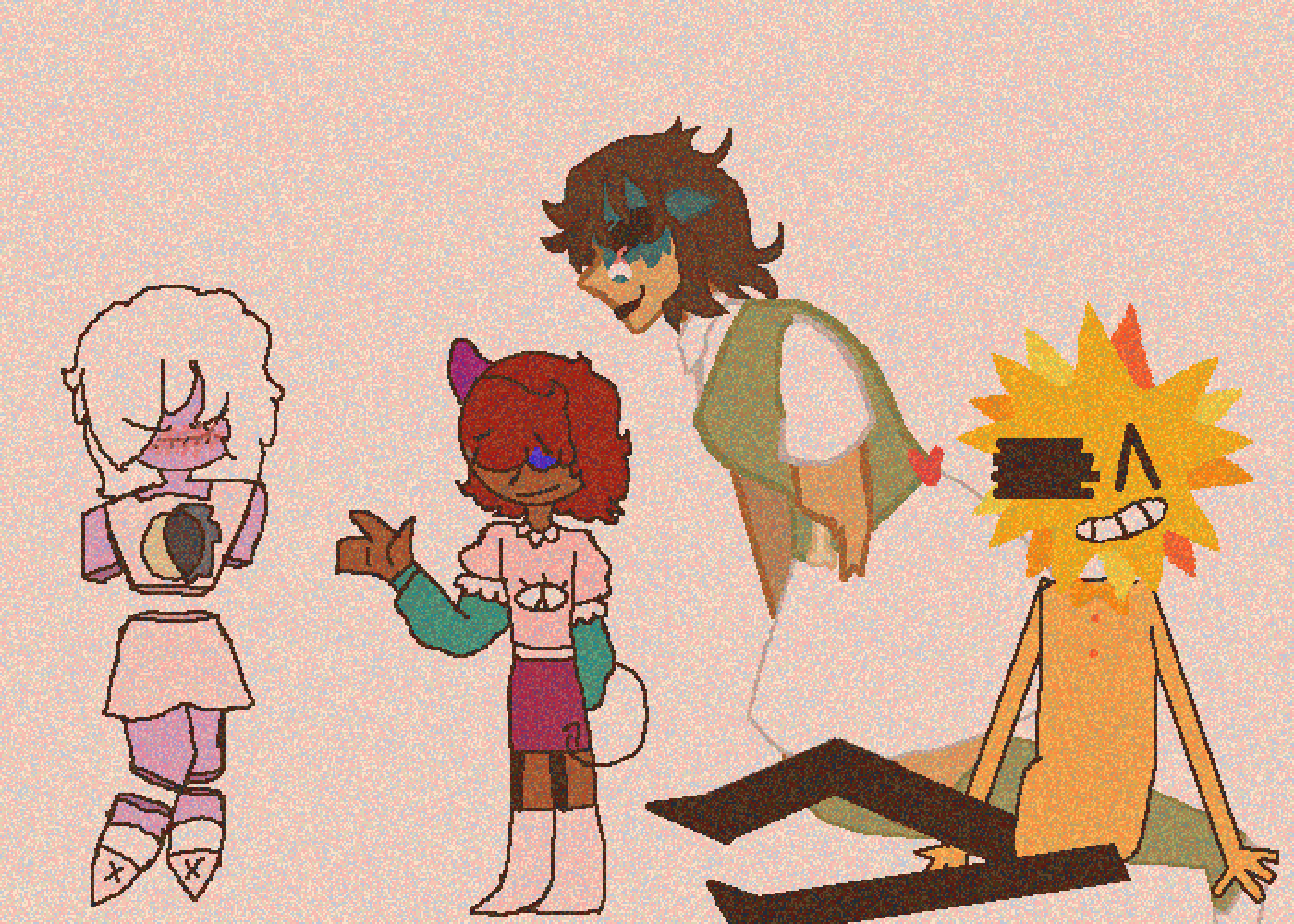 Pixilart - Weirdcore oc party by LuckyLove