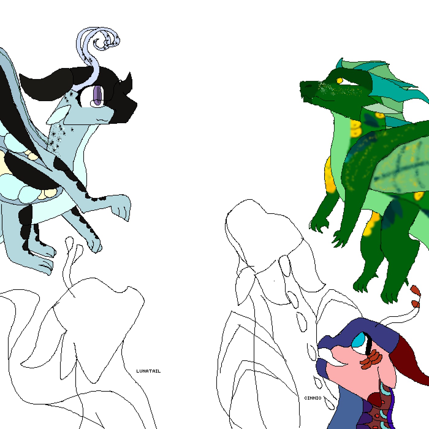 Pixilart - Wof Ship Kids Collab by Dragongirl292