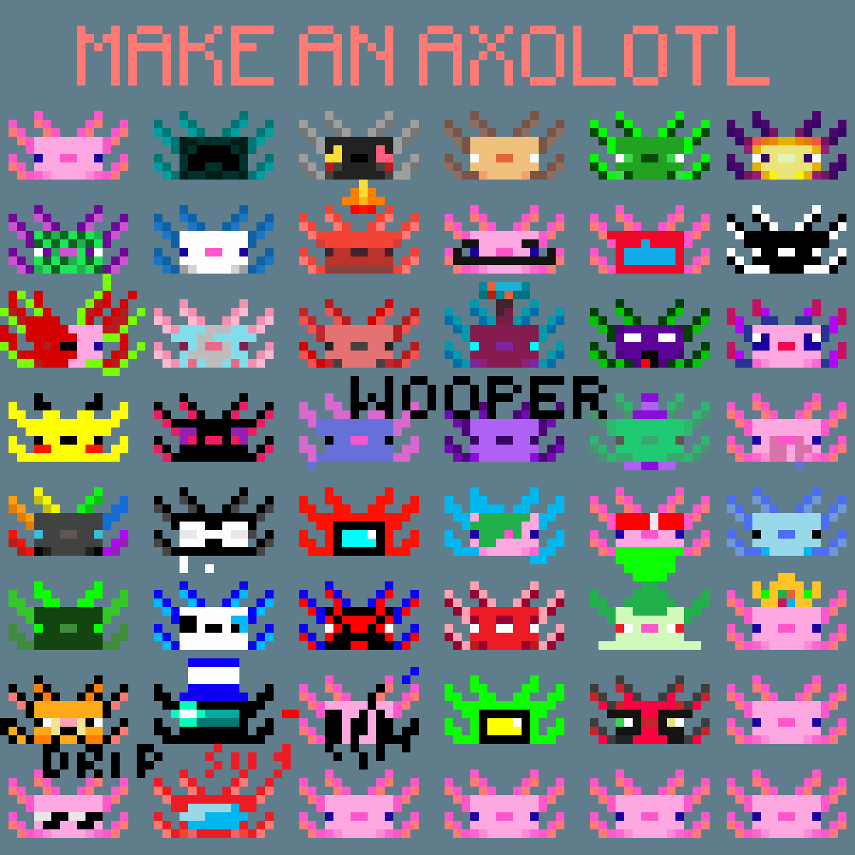 Pixilart - Add a axolotl by stick-bio360
