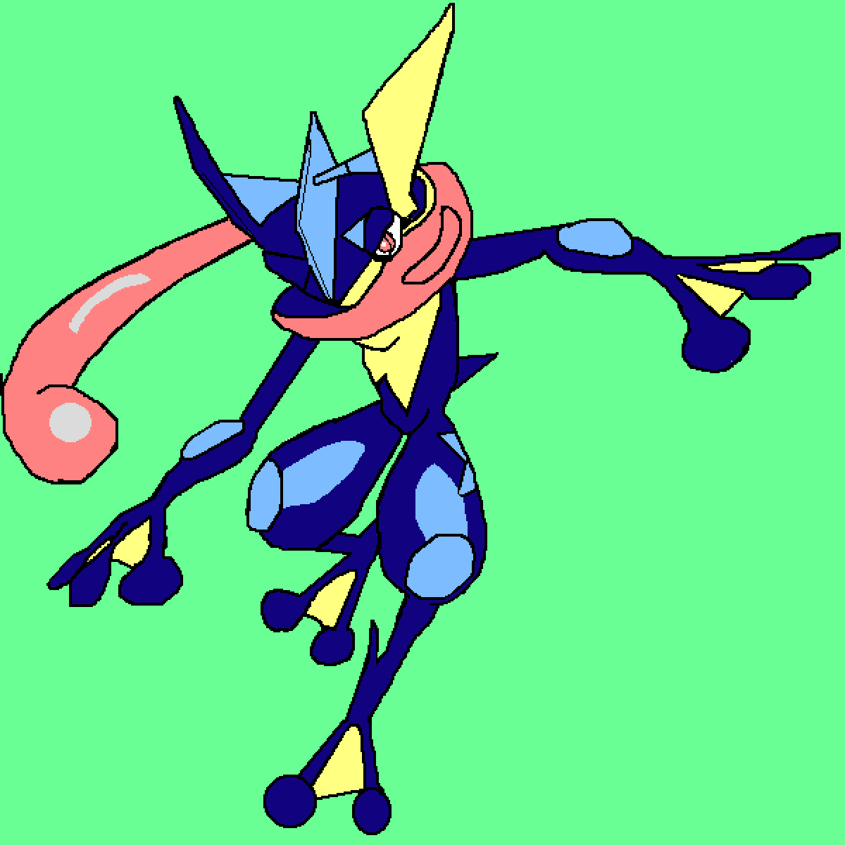 Pixilart - Greninja base by FurryCatNap