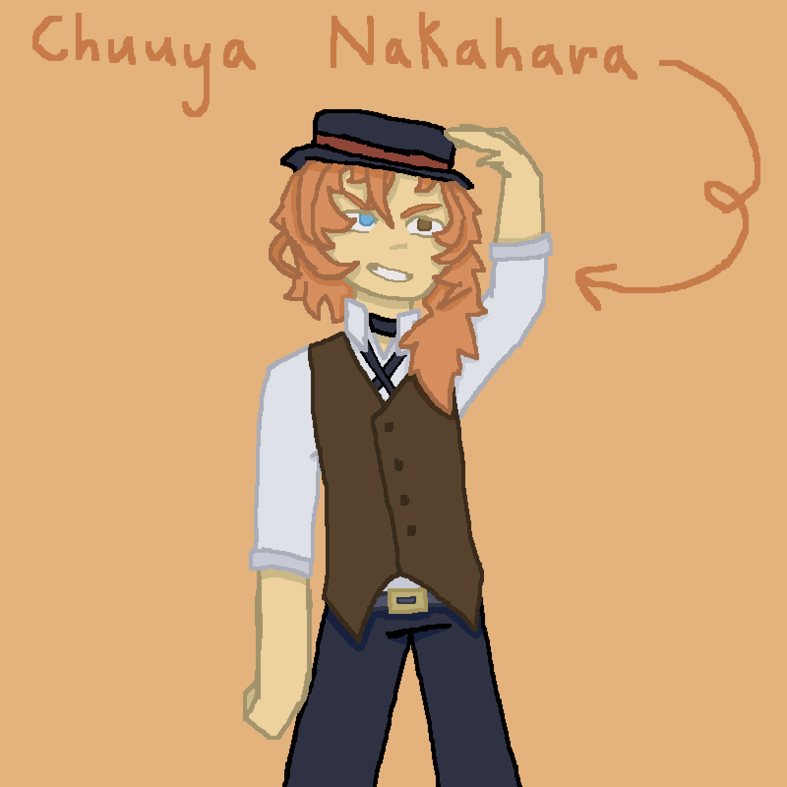 Pixilart - finished my chuuya drawing!!! by ci3l-eyeless