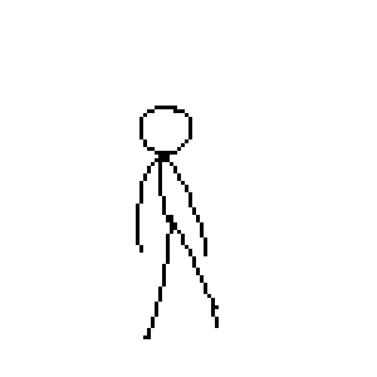Pixilart - Shooting stick man by kawa8850