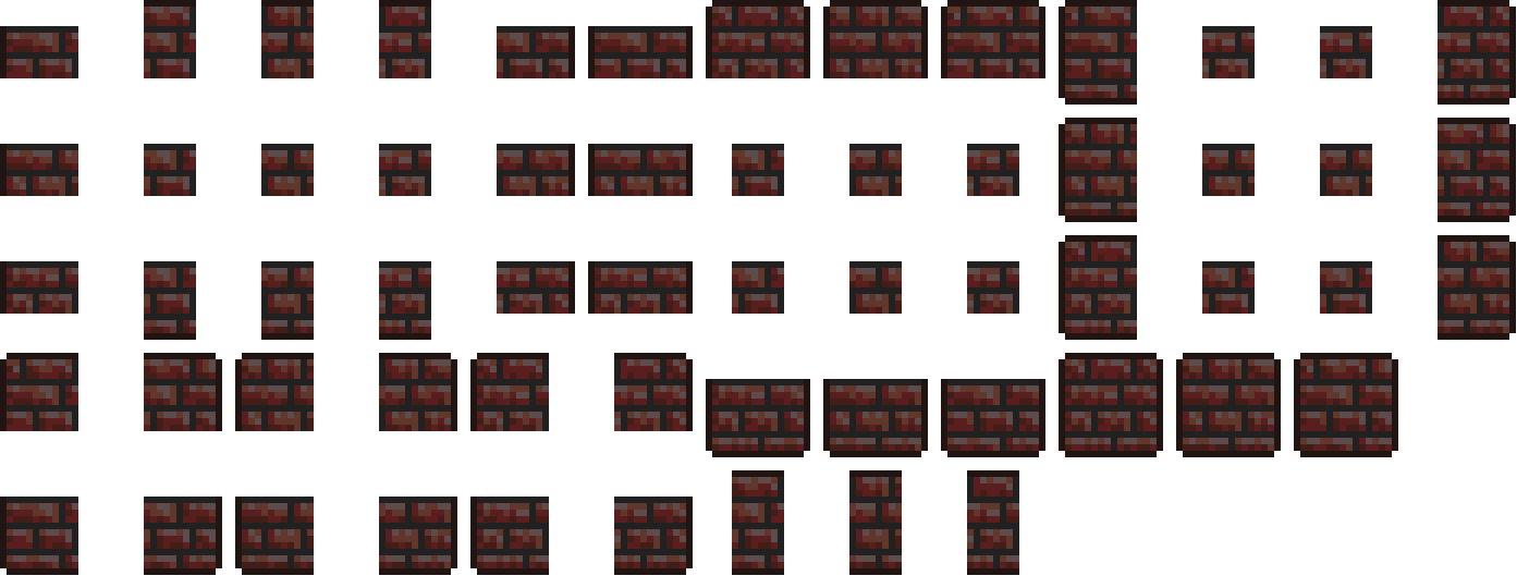 Pixilart - Terraria Wall ID #6 | Red Brick Wall by tSpritesheeter
